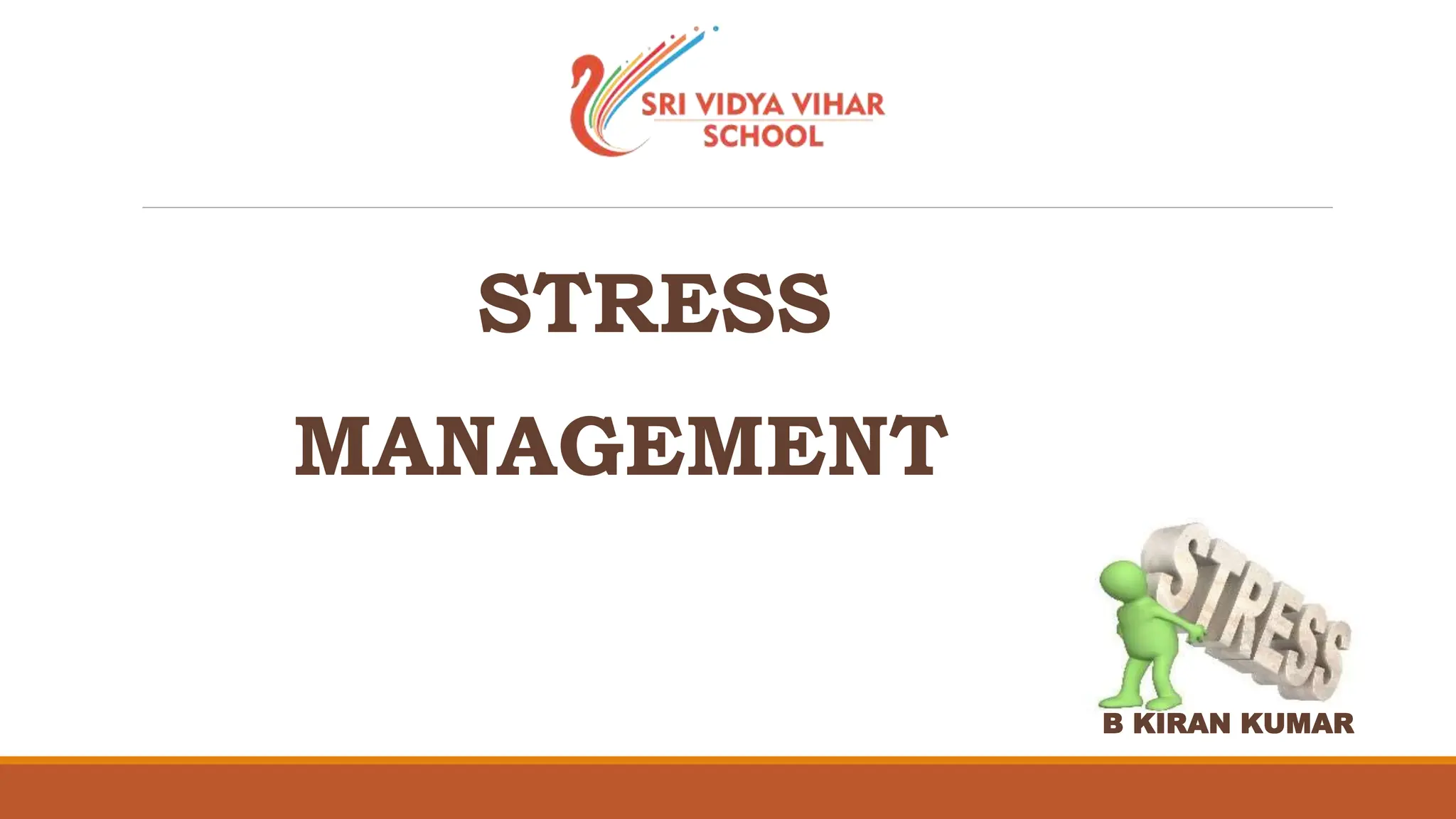 Stress management for teachers and students | PPTX