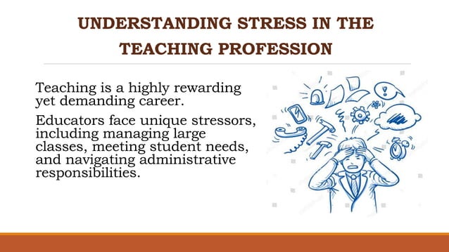 Stress management for teachers and students | PPTX