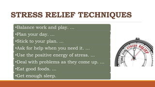 Stress management for teachers and students | PPTX