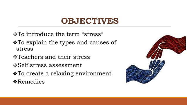 Stress management for teachers and students | PPTX
