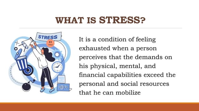 Stress management for teachers and students | PPTX