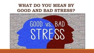 Stress management for teachers and students | PPTX