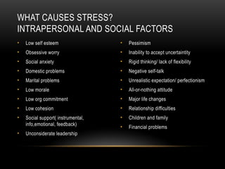 Stress management presentation for beginners pptx | PPT