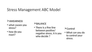 Stress, causes and it's Management.pptx