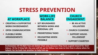 Stress Management for Christians and Christian Leaders | PPTX