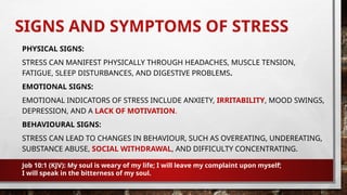 Stress Management for Christians and Christian Leaders | PPTX