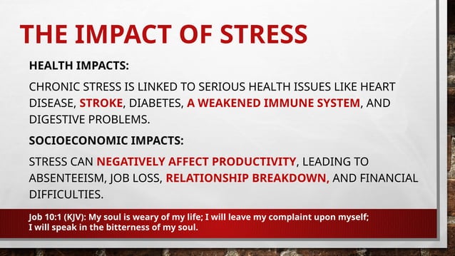 Stress Management for Christians and Christian Leaders | PPTX