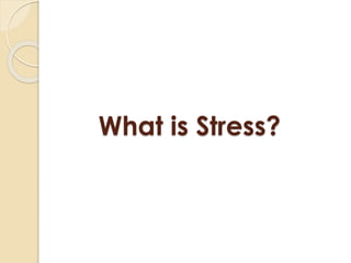 Stress Management for Teachers | PPTX