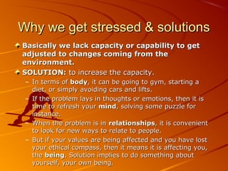 Stress management | PPT | Mental Health | Diseases and Conditions