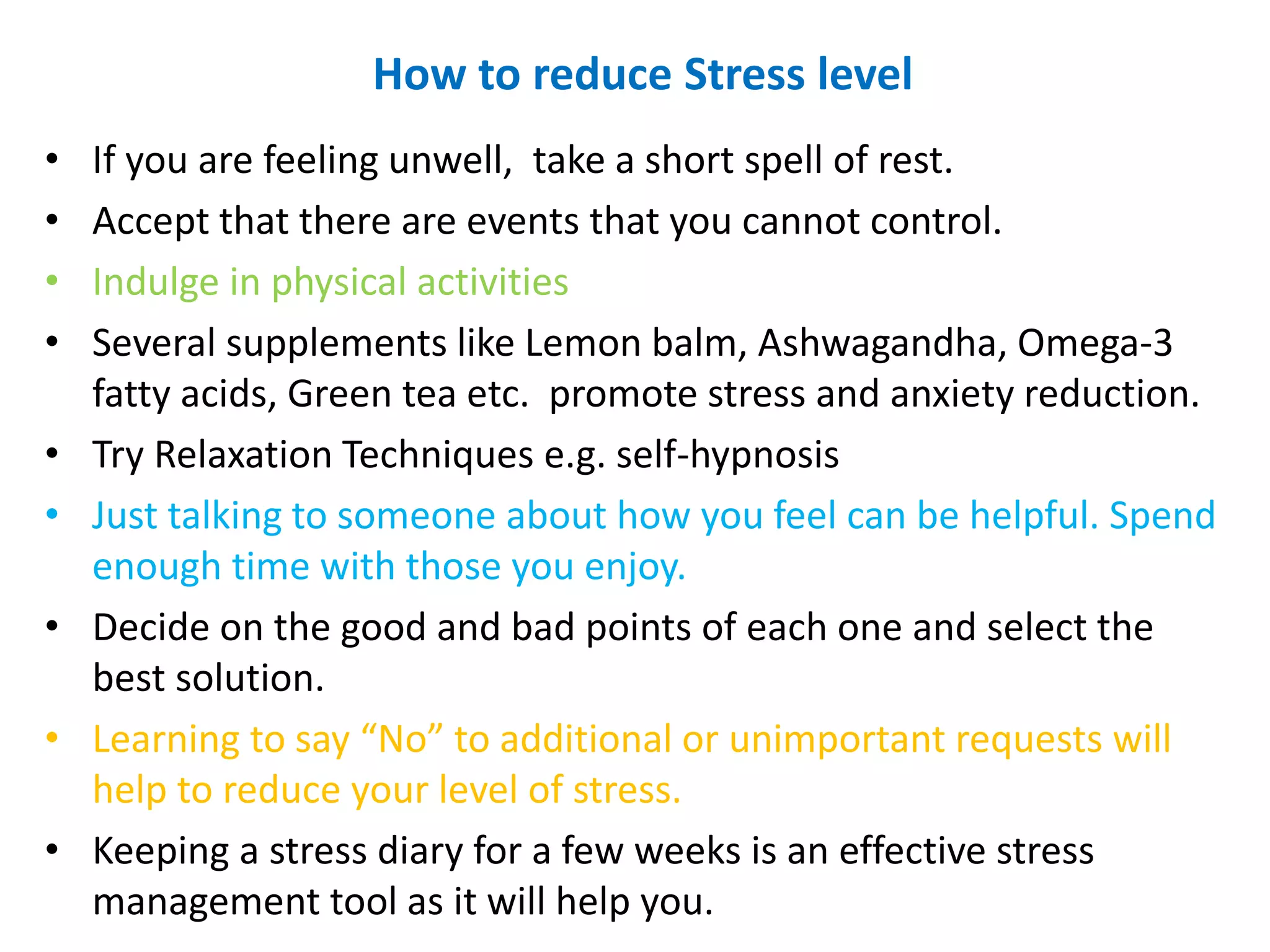 Stress management Dr JD Singh | PPTX | Mental Health | Diseases and ...