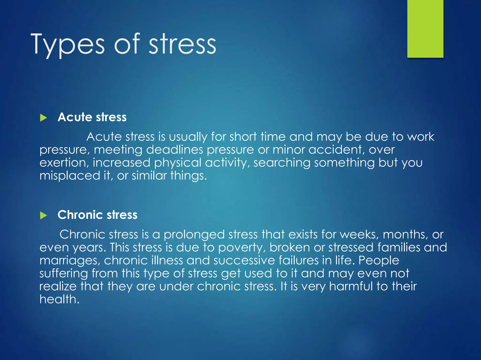 Stress management -power point | PPTX