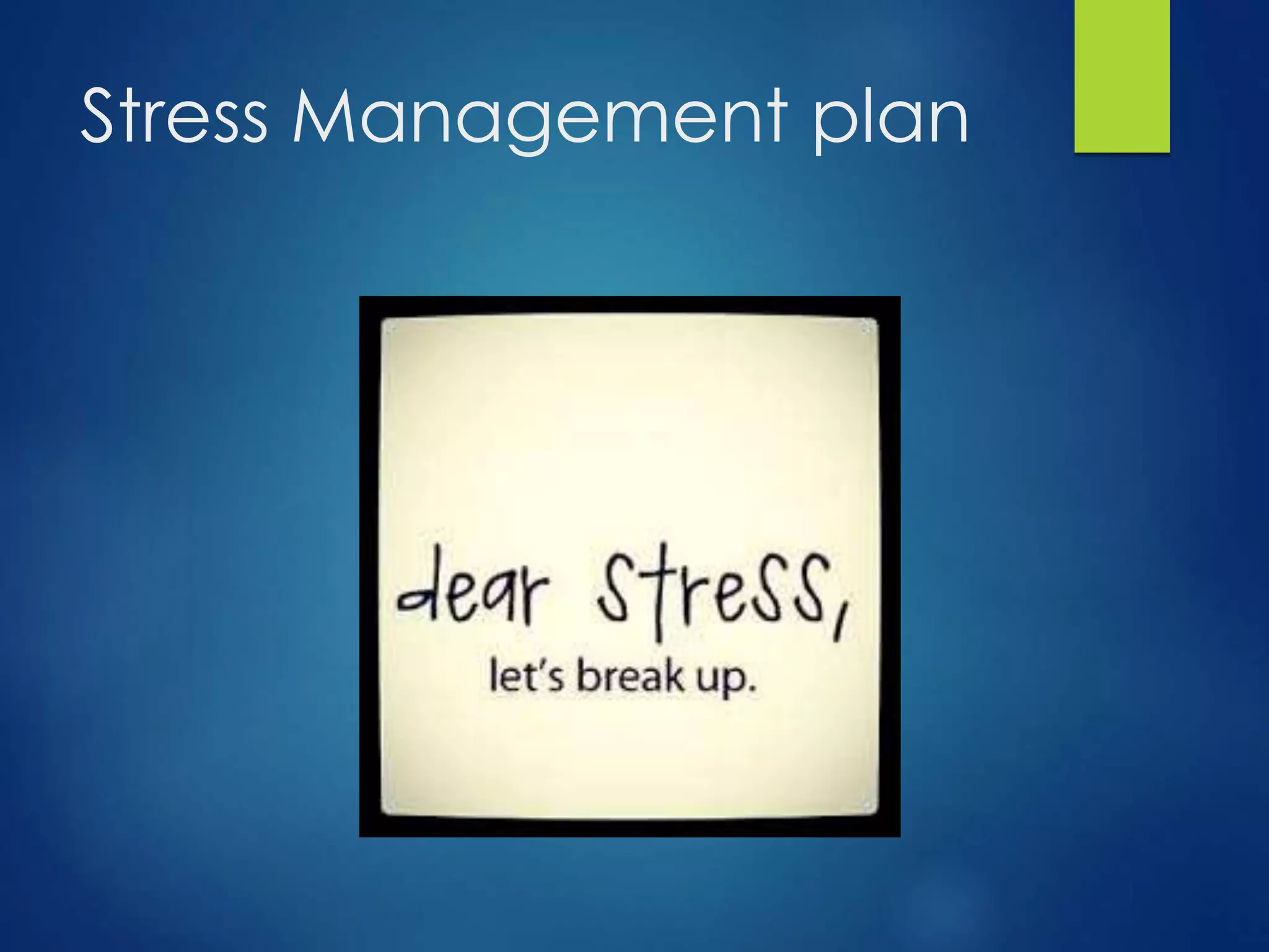 Stress management -power point | PPTX