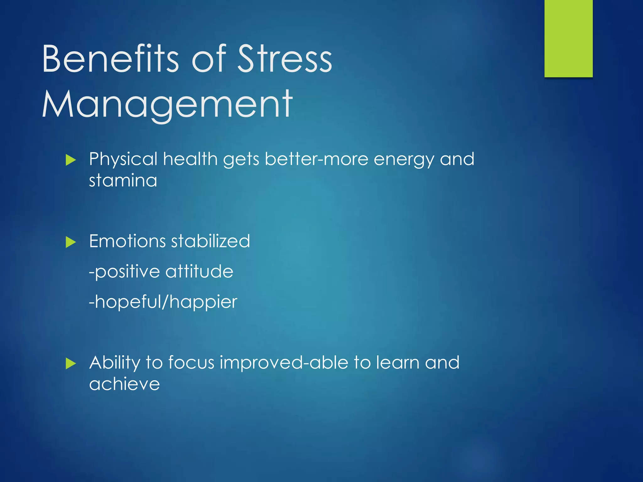 Stress management -power point | PPTX