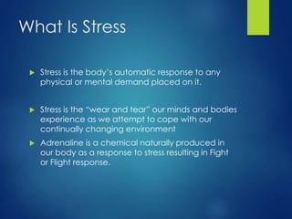 Stress management -power point | PPTX