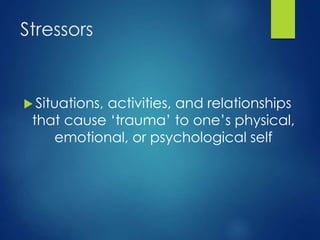 Stress management -power point | PPTX