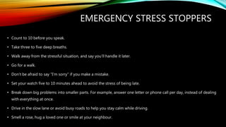 Stress management ppt | PPTX