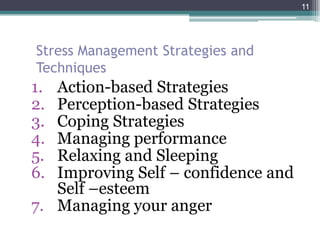 Stress management slideshare | PDF | Mental Health | Diseases and ...
