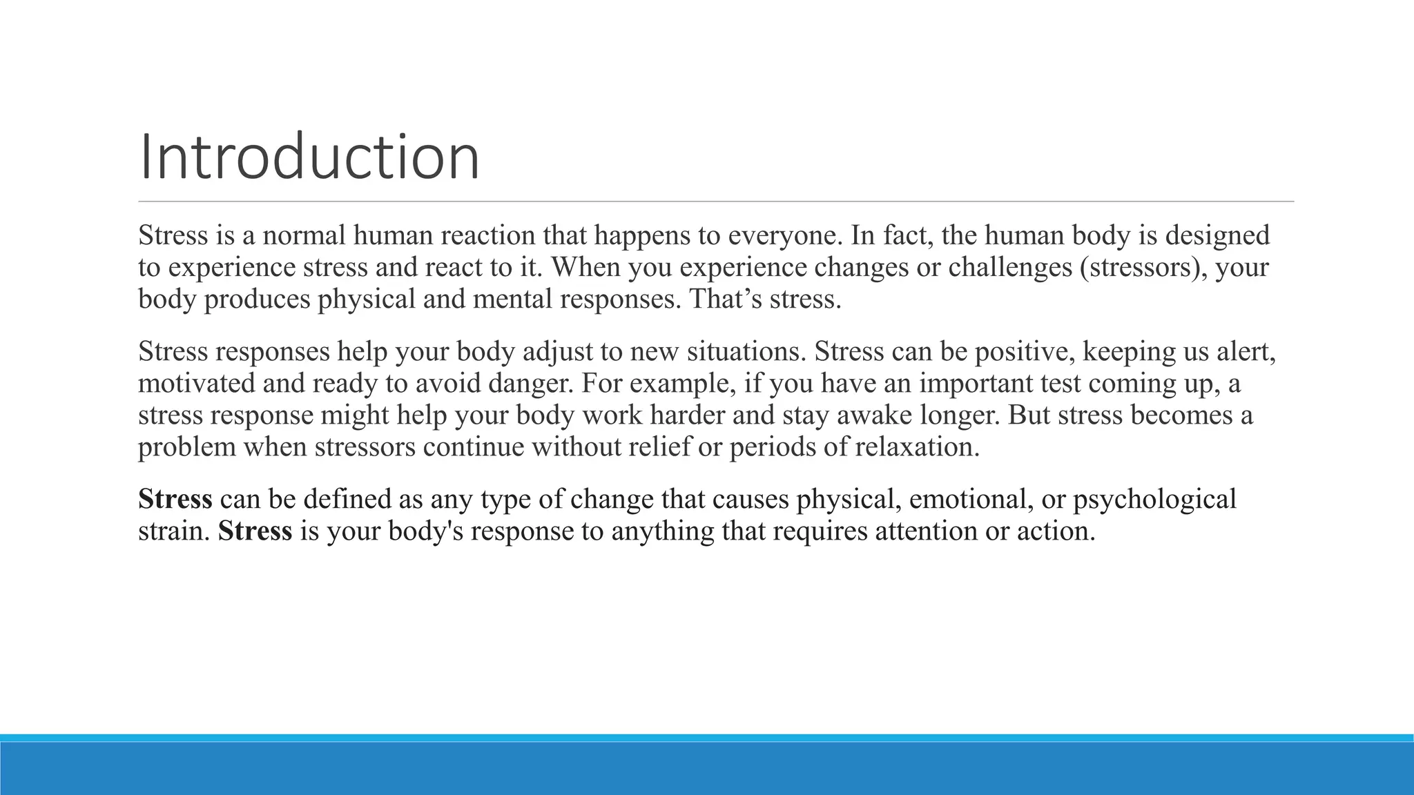 Stress management | PPTX