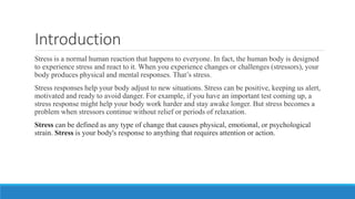 Stress management | PPTX