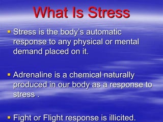 Stress Management(1).ppt..care of patient with anxiety | PPT