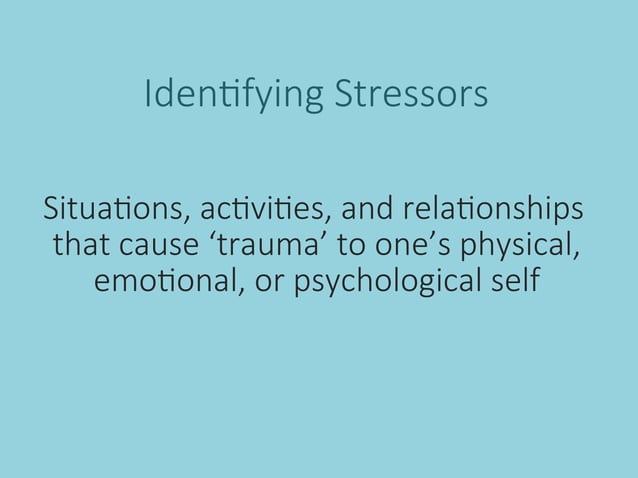 STRESS MANAGEMENT POWER POINT PRESENTATION | PPT