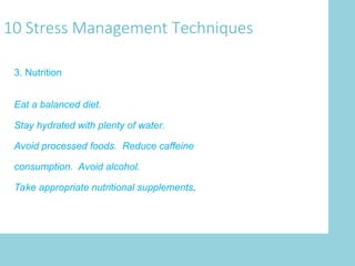Stress Management ppt for nurses and medical staff | PPT