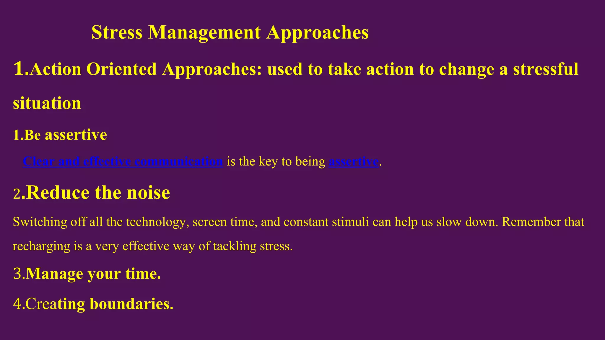 Stress management&4 A's of stress management | PPTX