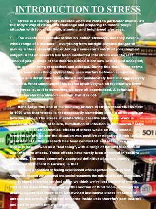 Stress management among teenagers ppt | PPTX