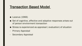 Stress management and models-1.pptxmental | PPT