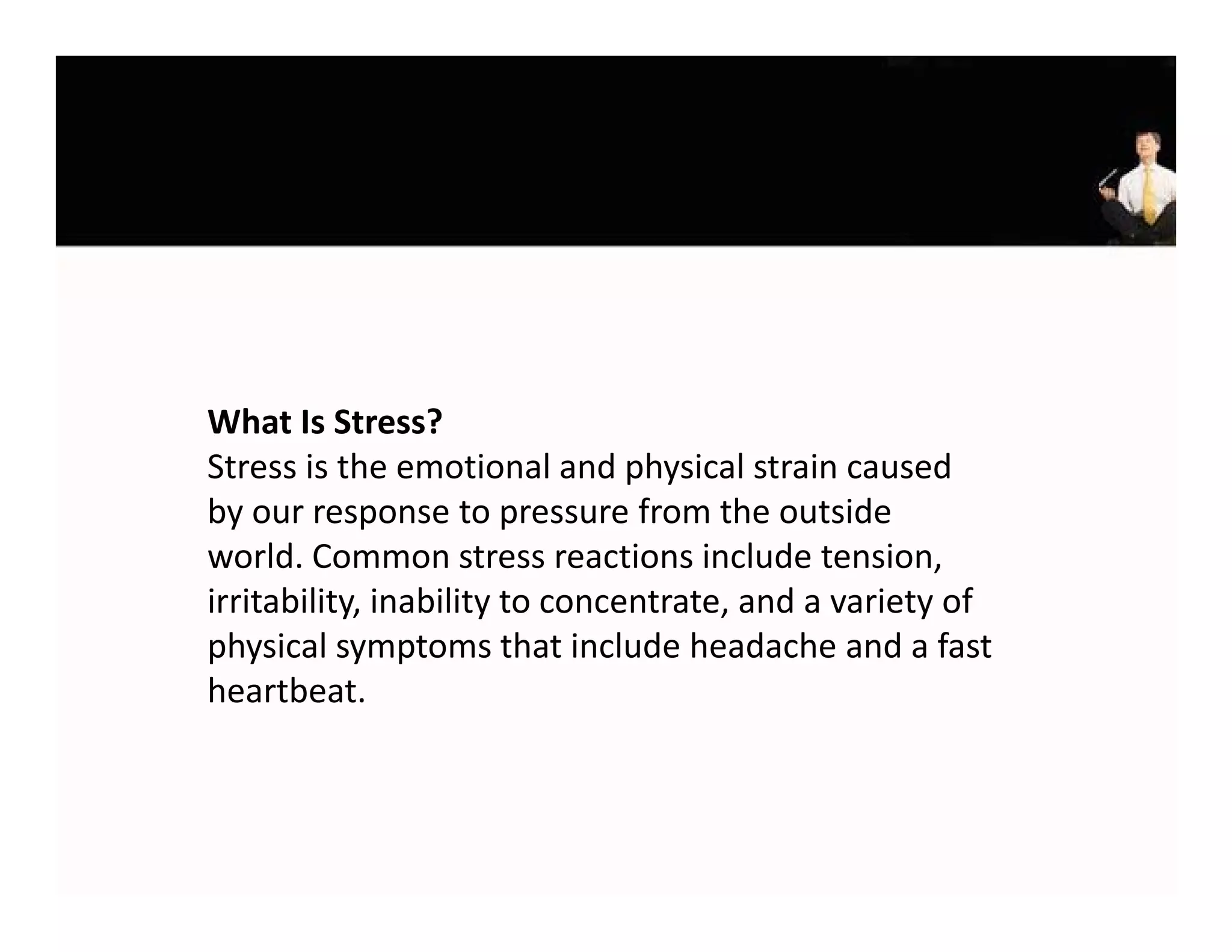 Stress Management At Workplace | PDF