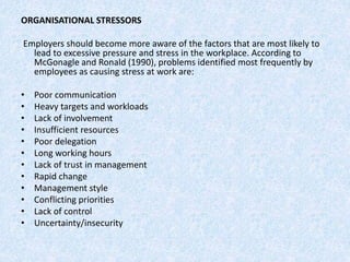 Stress management at workplace | PPTX