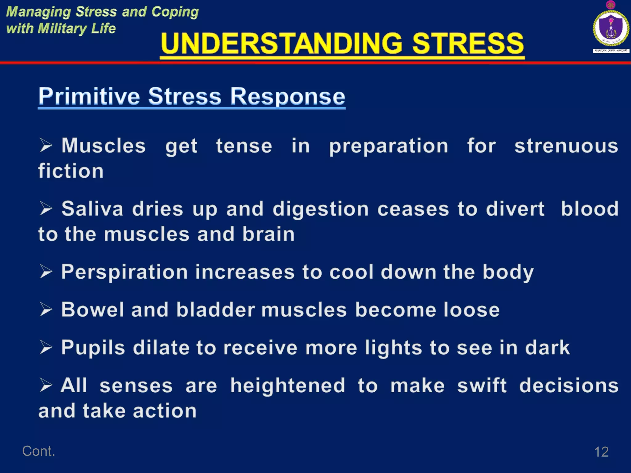 Stress management & coping with military life | PPT