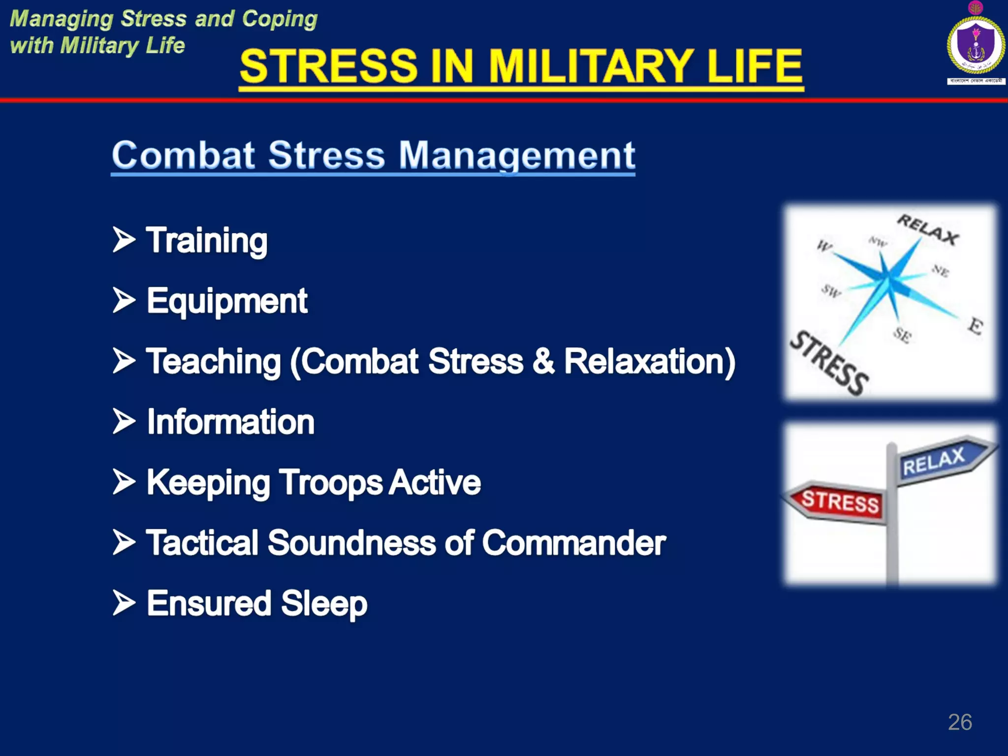 Stress management & coping with military life | PPT