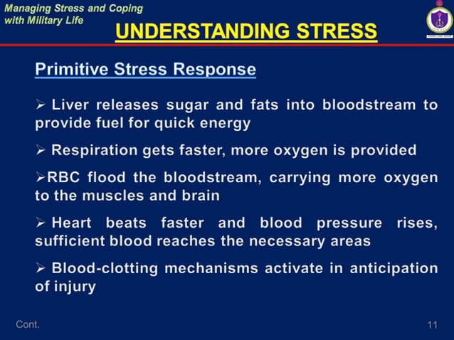 Stress management & coping with military life | PPT