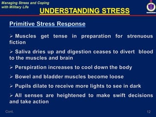 Stress management & coping with military life | PPT