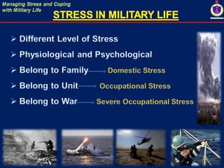 Stress management & coping with military life | PPT