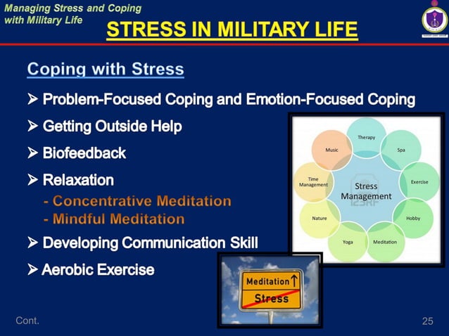 Stress management & coping with military life | PPT