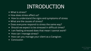 STRESS MANAGEMENT Understanding and Managing Stress for a Balanced Life ...