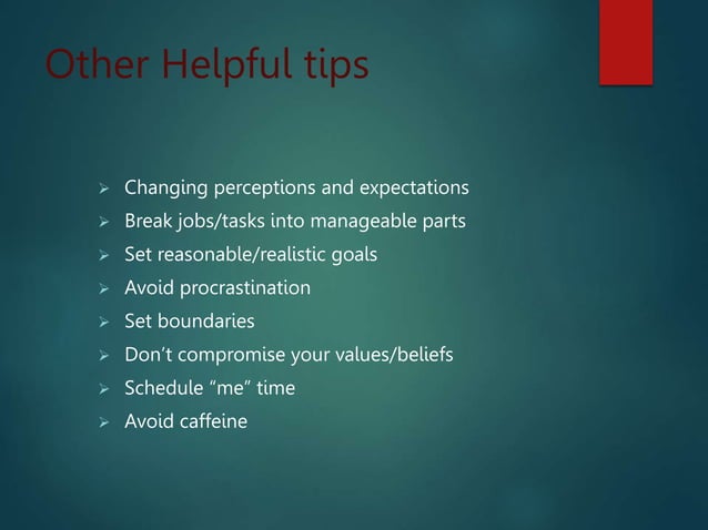 Stress Management for High School students.ppt | Mental Health ...