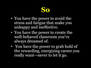 Stress management for teachers | PPT