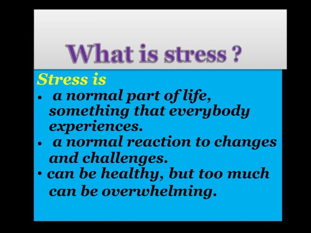 STRESS MANAGEMENT FOR TEACHERS.pptx | Brain and Nervous System ...
