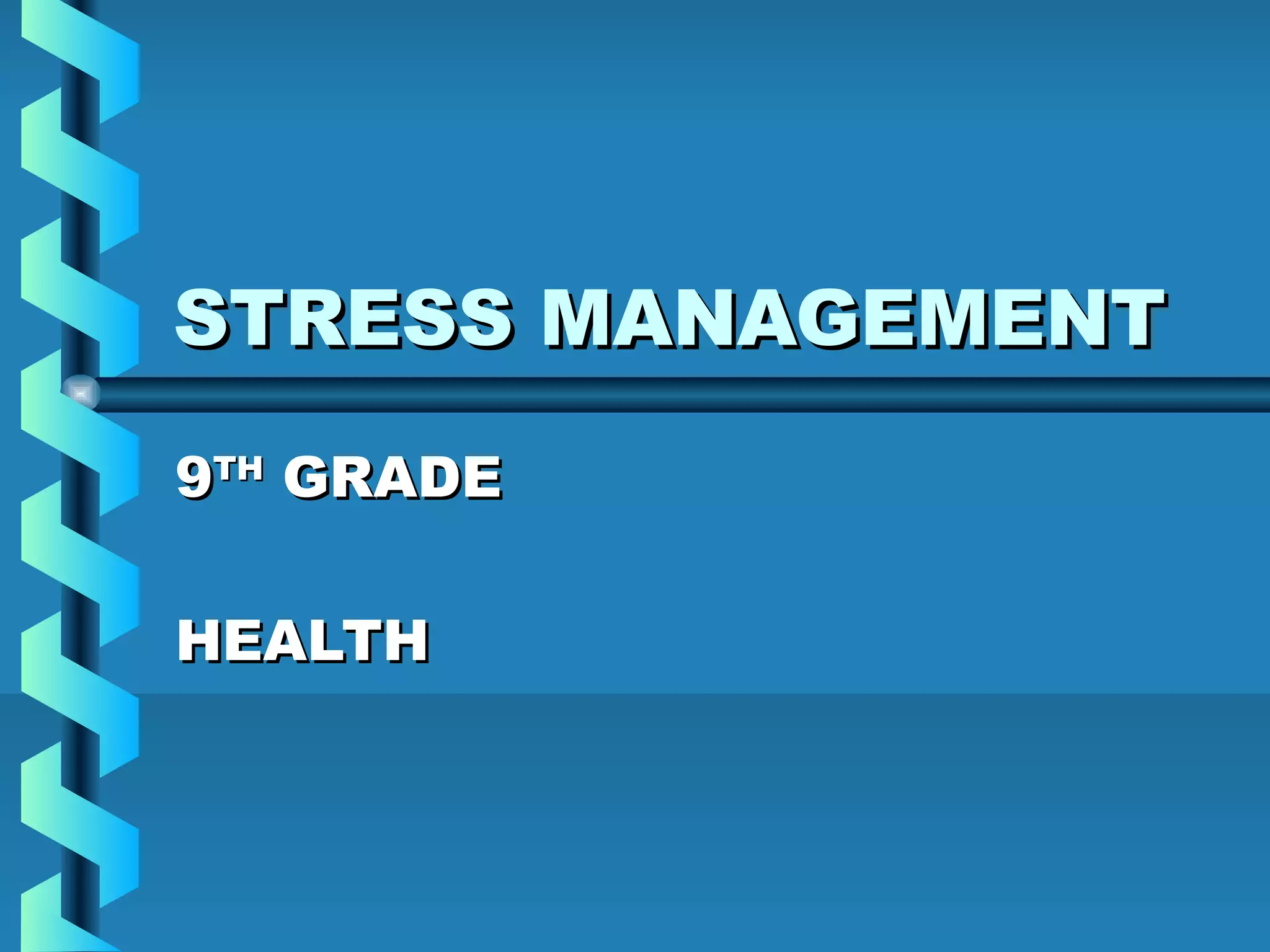 Stress management (health) | PPT