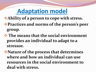 Stress management in health and illness2007 | PPTX