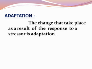 Stress management in health and illness2007 | PPTX