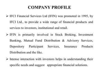 Stress management in ifci financial services limited | PPT