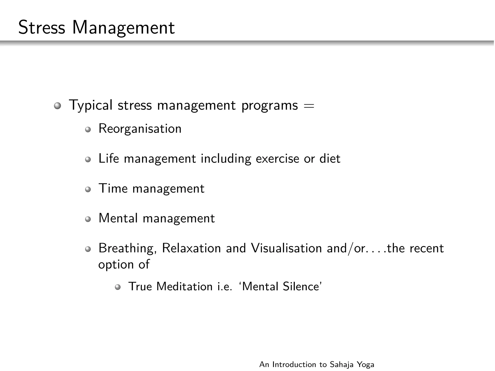 Stress management intro | PDF