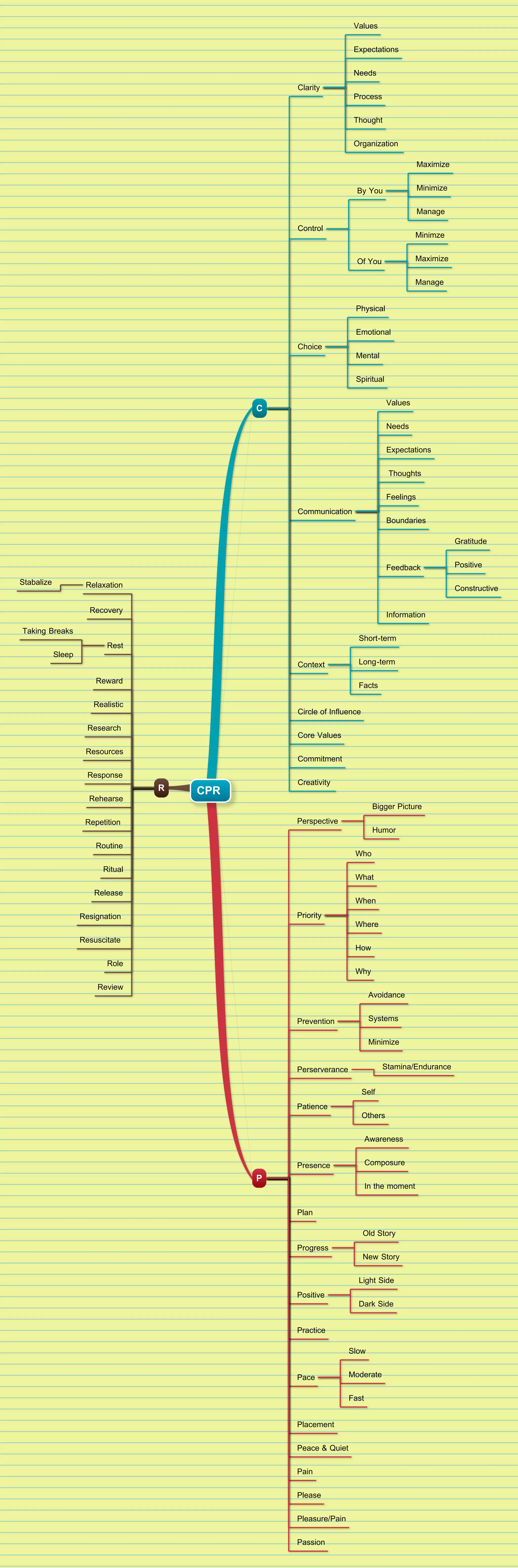 Stress Management Mind Map (Cpr) | PDF