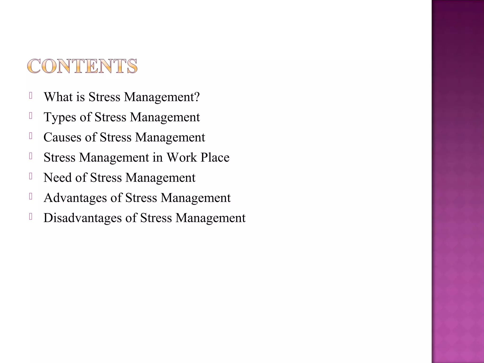 stress mgmt | PPT