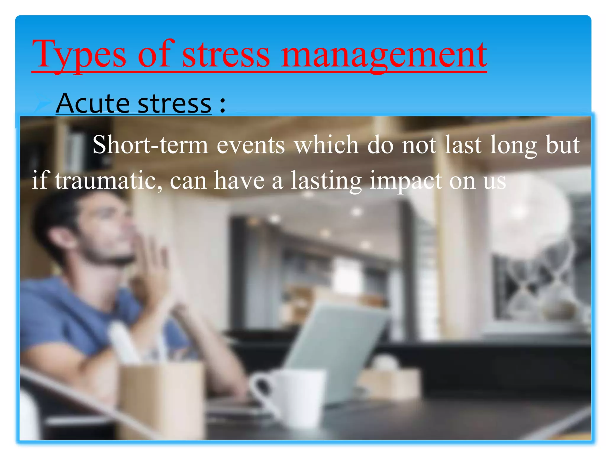 Stress management ppt | PPT