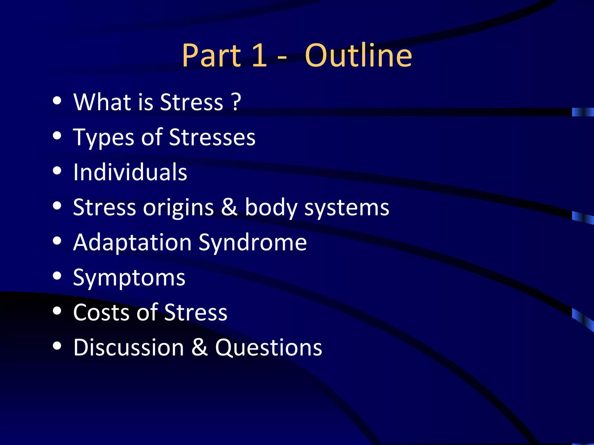Stress Management Presentation | PPT